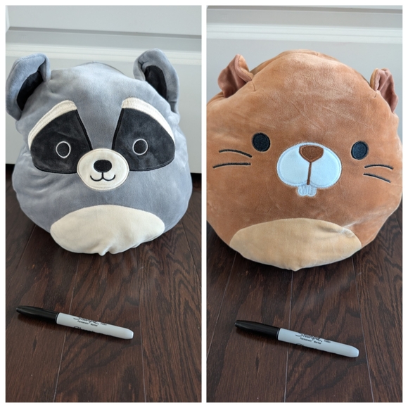 Squishmallows | Toys | Squishmallow Chip The Beaver Rocky The Raccoon 2 ...